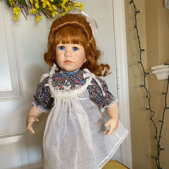 Toys | Vintage 18 Inch Tall Porcelain Doll | Poshmark